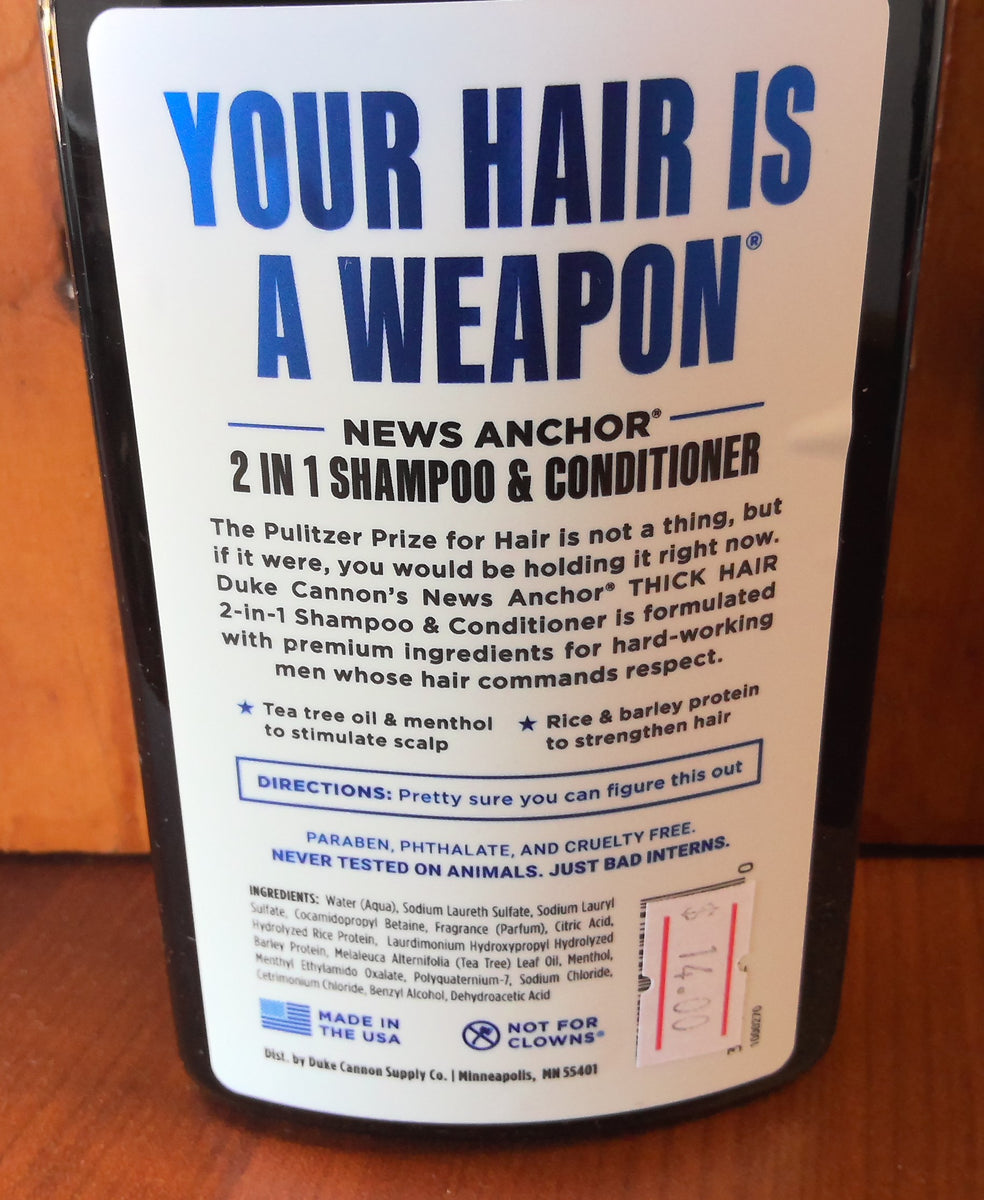 Duke Cannon Shampoo/Conditioner, Naval Diplomacy, 10 fl oz – The Happy ...