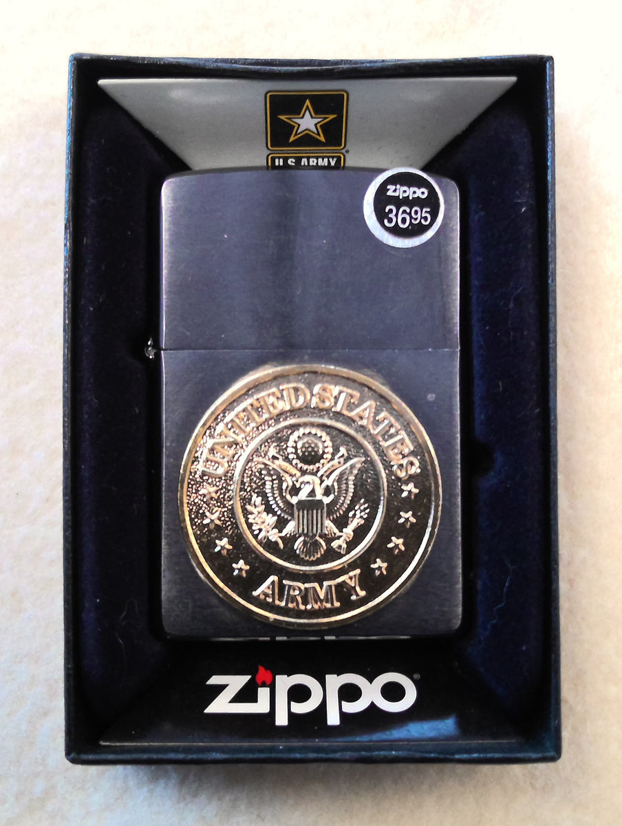 Zippo, U.S. Army Gold Emblem – The Happy Piper