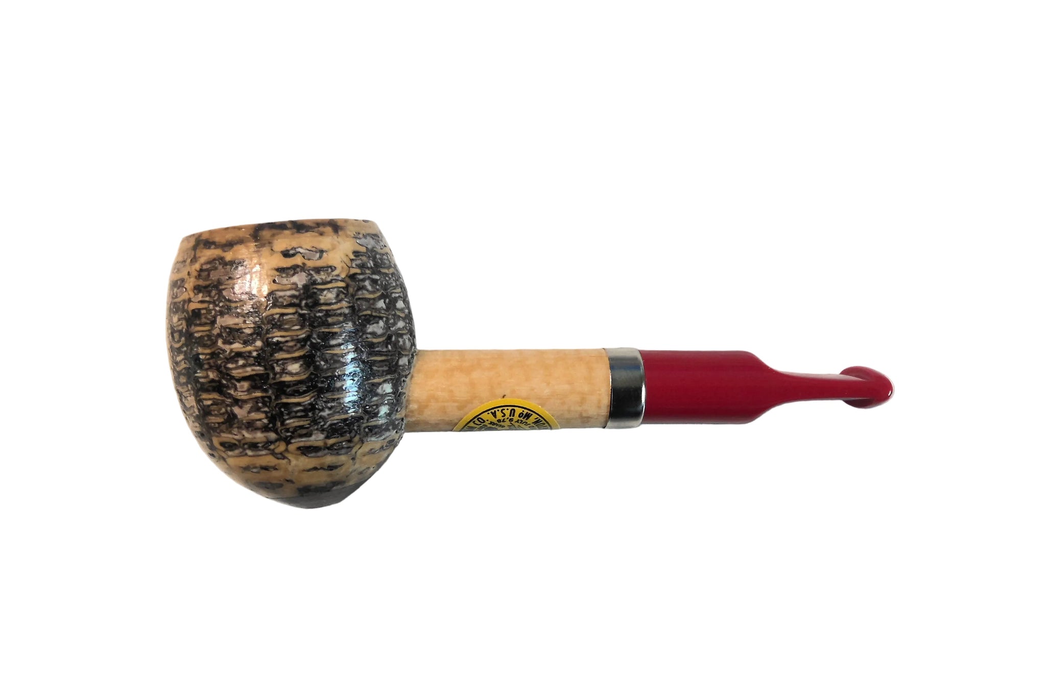 Missouri Meerschaum, Stubby, Red Stem – The Happy Piper