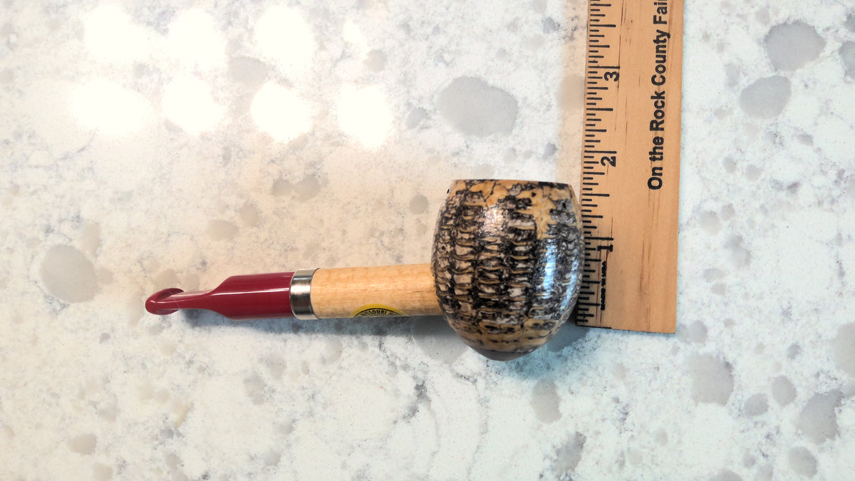 Missouri Meerschaum, Stubby, Red Stem – The Happy Piper